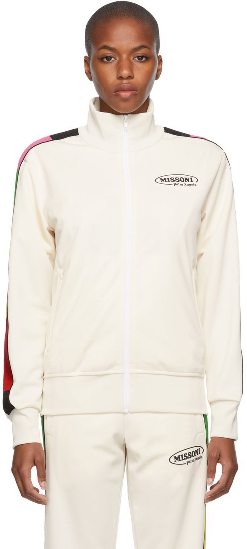 Palm Angels x Missoni Track Jacket 'White' - PMBD001F21FAB0090310 ...