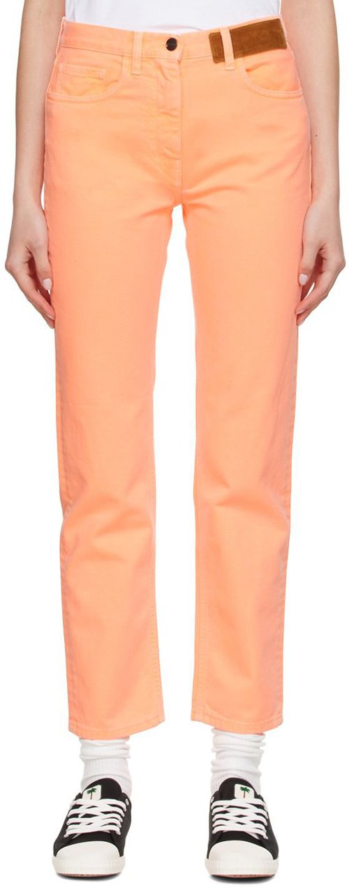 Palm Angels Orange Faded Jeans 'Orange Fluo Brown ...