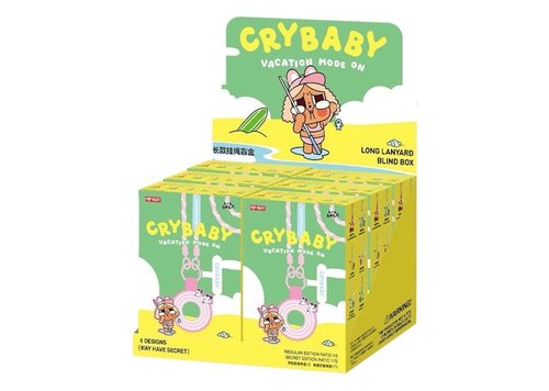 Pop Mart Crybaby VacatiOn Mode On Series LOng Lanyard Sealed Case 6 ...
