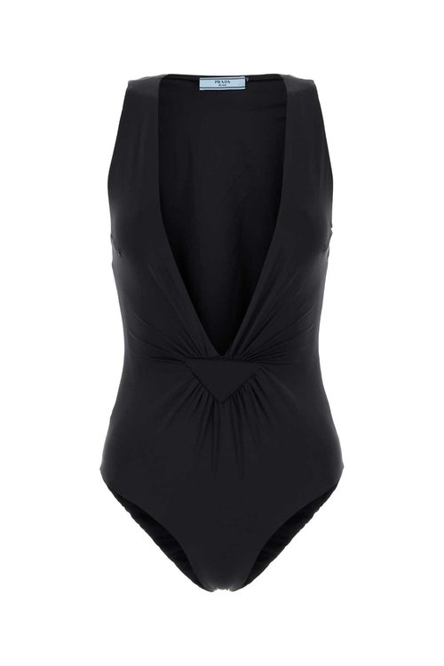 Prada Black Stretch Nylon Swimsuit - 70199S23113SWF0002 | Solesense