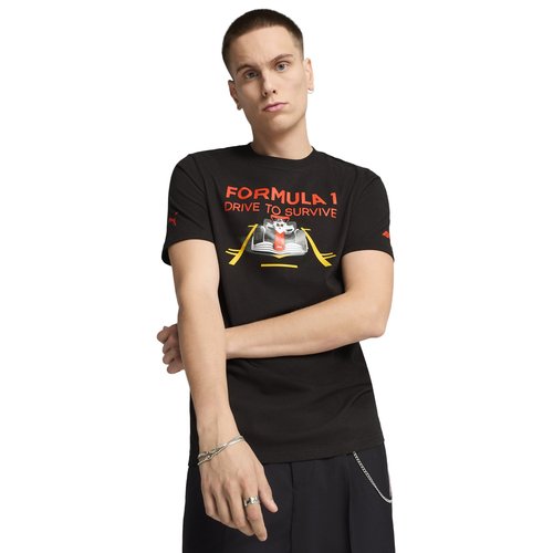 PUMA F1 DTS Graphic T-Shirt 'Black/Red' - 631732-01 | Solesense