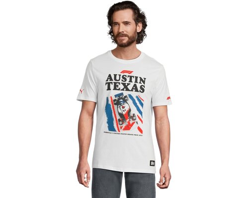 PUMA Formula 1 Graphic T-Shirt Clothing 25 'Puma White Austin AH ...
