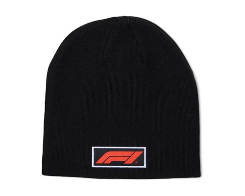 PUMA Formula 1 Mid Crown Cuffless Beanie Knit Hats 'Puma Black ...
