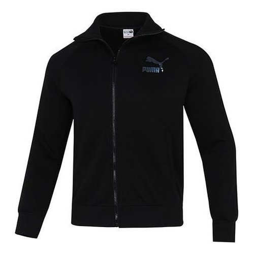 PUMA Iconic T7 Retro logo Sports Stand Collar Jacket 'Black' - 531377 ...