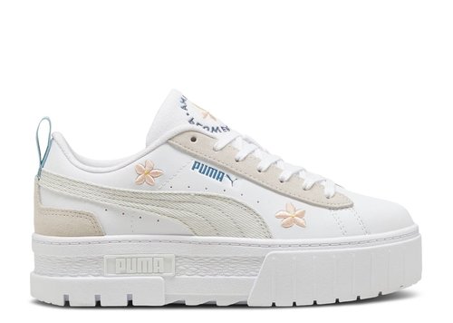 PUMA Mayze 'Floral Embroidery - White Vapor Grey' - 399674-02 | Solesense