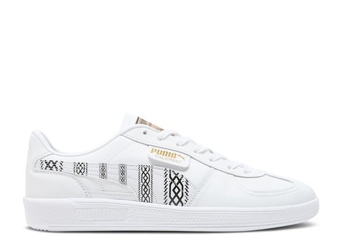 Monster Hunter x PUMA Palermo Leather 'White Black' - 403579-01 | Solesense