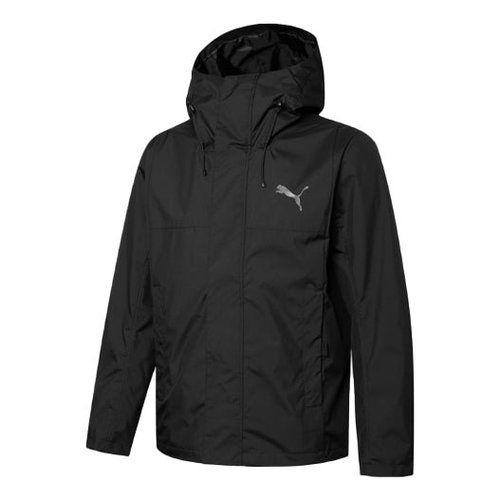 PUMA Outdoor logo Sports Hooded Jacket 'Black' - 848287-01 | Solesense