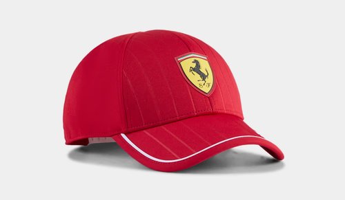 PUMA Scuderia Ferrari 2025 Team Baseball Cap Hat 'Dark Cherry' - 026280 ...