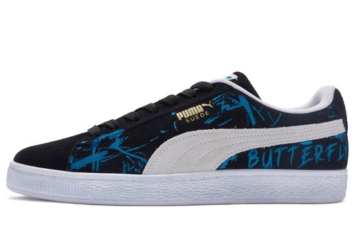 PUMA Suede Classic 'Black White Blue Graffiti Butterfly' - 619172 ...
