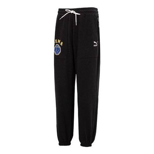 PUMA Team Pants Tr Logo Pants 'Black' - 622277-01 | Solesense