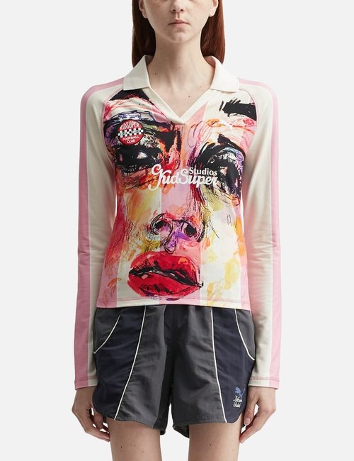 PUMA x KIDSUPER Long Sleeve Jersey 'Poised Pink/ Aop' | Solesense