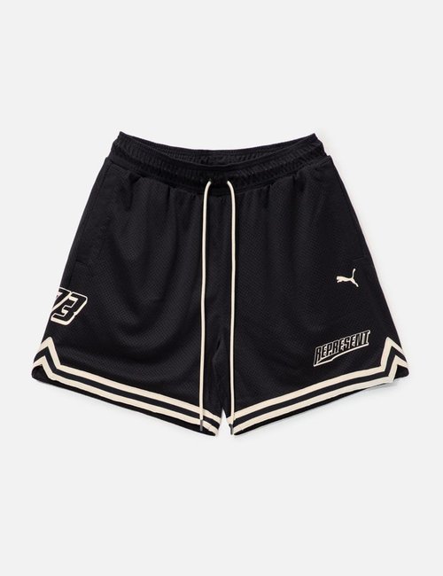 PUMA x Represent Oversized Basketball Shorts 'Puma Black' | Solesense