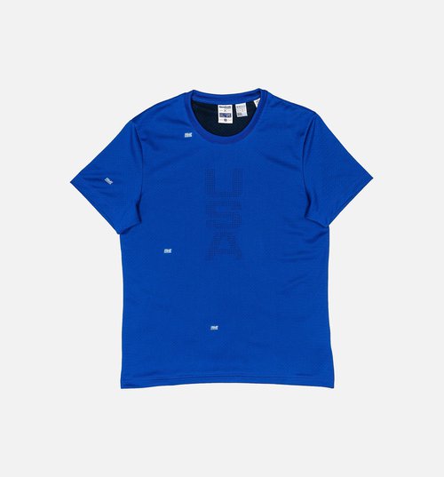Reebok X Hall of Fame Capsule Collection Perforated Tee 'Royal' - AY8192 | Solesense