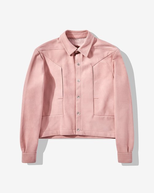 Rick Owens Alice Strobe Leather Jacket 'Dusty Pink' - RP01D2718LCK ...