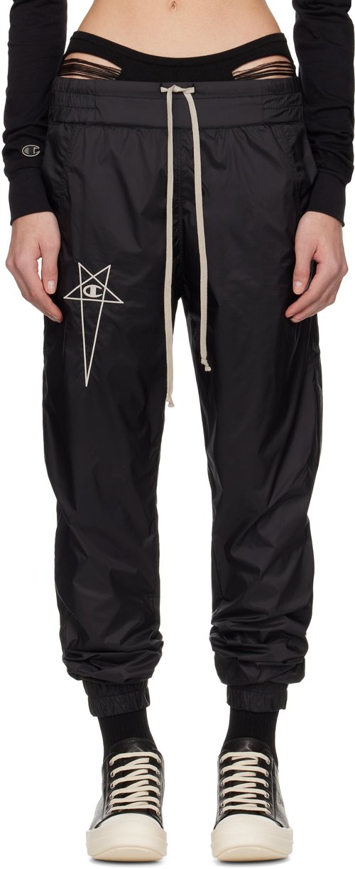 Rick Owens Champion Edition Joggers Sweatpants 'Black' - CW01E1686 ...