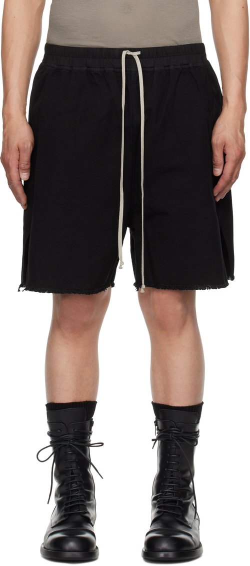 Rick Owens DRKSHDW Hollywood Long Boxers Butt Zipp Shorts 'Black ...