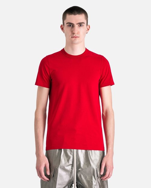 Rick Owens Short Level T-Shirt 'Cardinal Red' - RU01D3265-JA-03-S ...