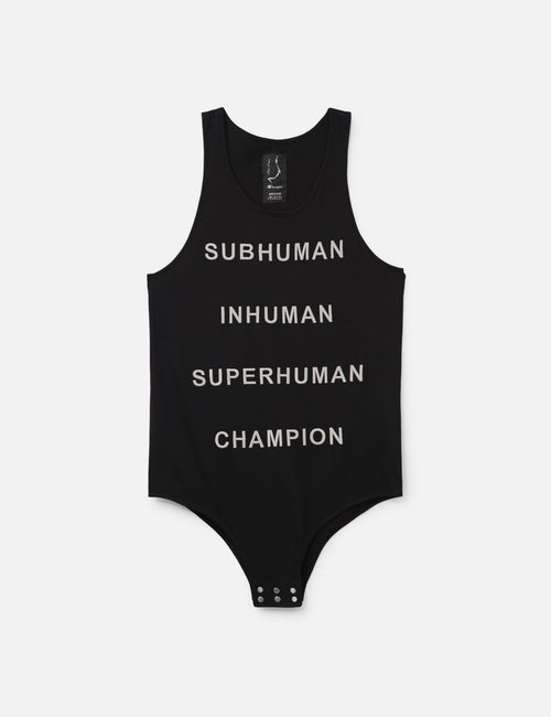 Rick Owens x Champion Basketball Tank Subhuman Inhuman Superhuman ...