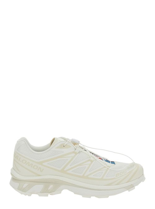 Salomon XT-6 S/lab White Sneakers With Drawstring In Mesh And Tech ...