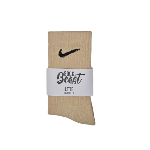 Sock Beast Customised Nike Crew Latte | Solesense