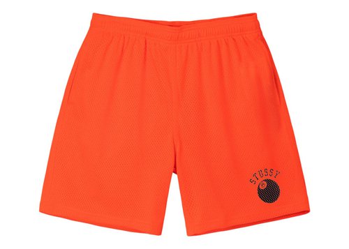 Stüssy 8 Ball Mesh Shorts Orange 112268 Oran Solesense
