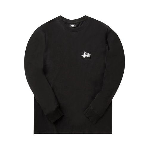Stüssy Basic Long-Sleeve Tee 'Black' - 1994567-BLAC | Solesense