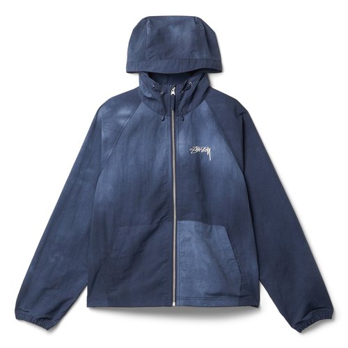 Stüssy Beach Shell Wave Dye Jacket 'Navy' - 115745-NAVY | Solesense