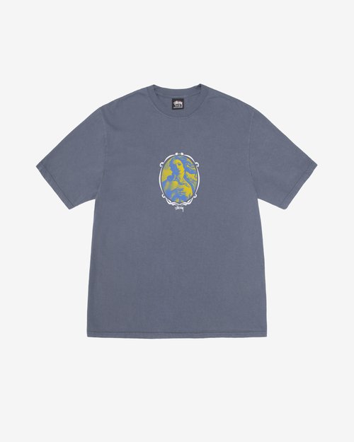 Stüssy Venus Oval Pigment Dyed T-Shirt 'Indigo' - 1905029 | Solesense