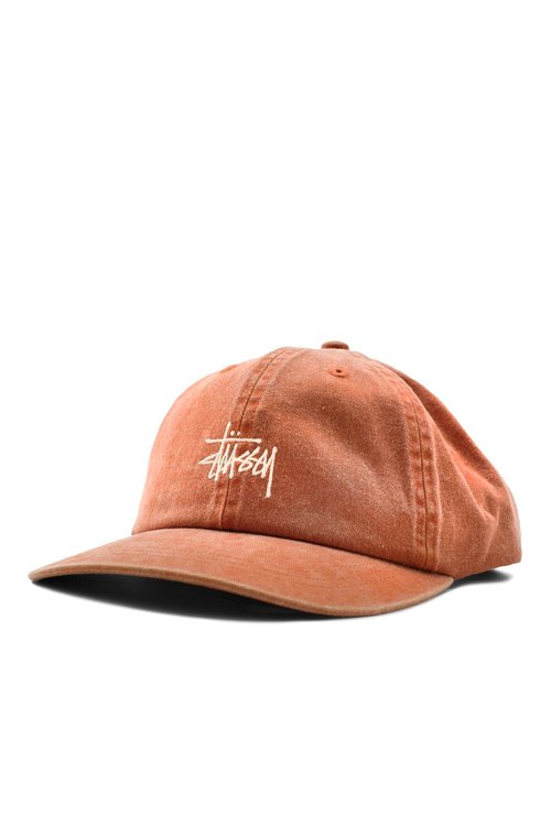 Stüssy Washed Basic Low Pro Hat 'Rust Red' - 1311118-RUE-OS | Solesense