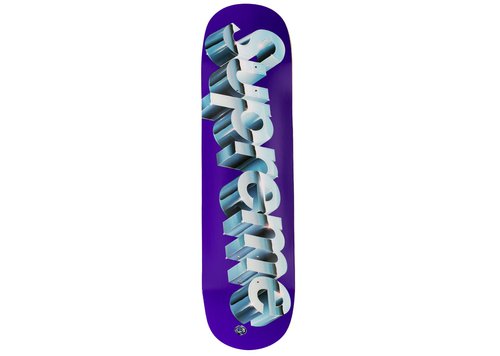 Supreme Chrome Logo Skateboard Deck Purple 'Multicolor' | Solesense