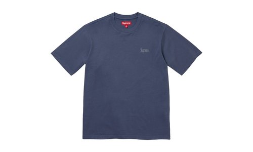 Supreme Classic Script Washed T-Shirt 'Navy' - SU26029 | Solesense