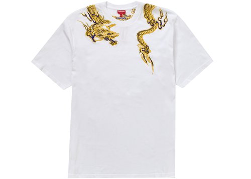 Supreme Dragon Wrap Short Sleeve Top 'White' | Solesense
