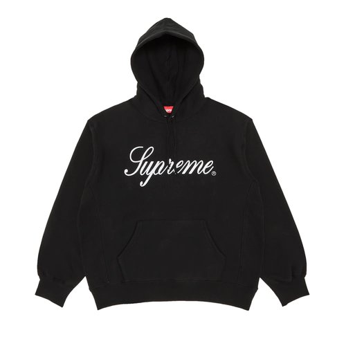 Supreme Embroidered Script Hooded Sweatshirt 'Black' - FW24SW56 BLACK ...