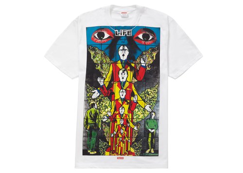 Supreme Gilbert & George LIFE Tee Shirt 'White' | Solesense
