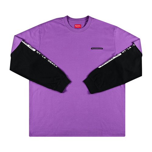 Supreme Inc. Paneled Long-Sleeve Top 'Violet' - SS21KN52 VIOLET | Solesense