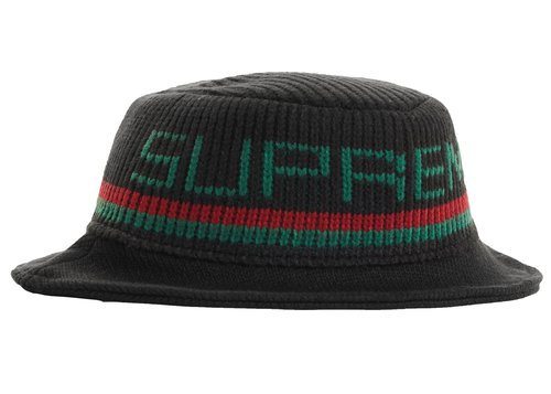 Supreme Knit Logo Crusher Hat 'Black' | Solesense