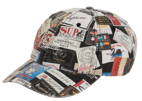 Supreme Labels 6-Panel 'Black' | Solesense