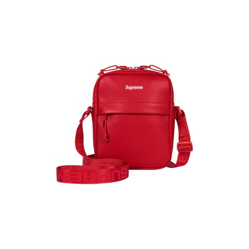 Supreme Leather Shoulder Bag 'Red' - FW23B17 RED | Solesense