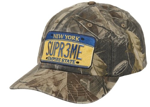 Supreme License Plate 6Panel FW25 'Camo' | Solesense