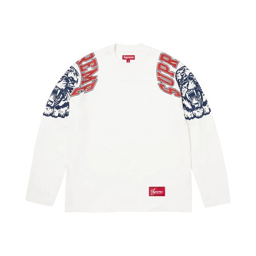Supreme Mascot Long-Sleeve Football Top 'White' - FW25KN25 WHITE ...
