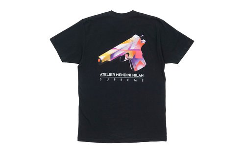 Supreme Mendini Gun Tee Shirt 'Black' | Solesense