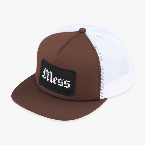 Supreme Mesh Back 5-Panel Snapback Brown FW23 'Mess' | Solesense