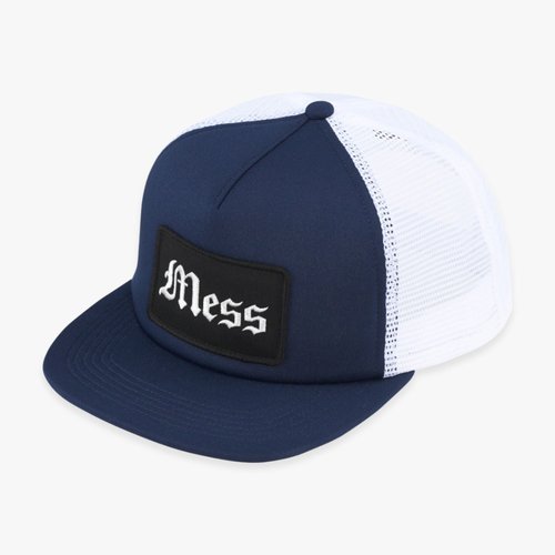 Supreme Mesh Back 5-Panel Snapback Navy FW23 'Mess' | Solesense