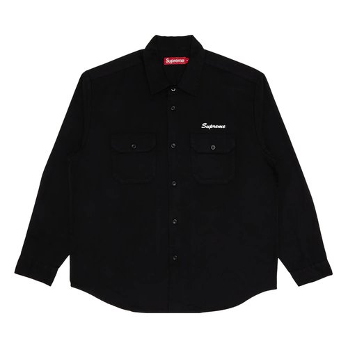 Supreme Mister Cartoon Work Shirt 'Black' - FW24S47 BLACK | Solesense