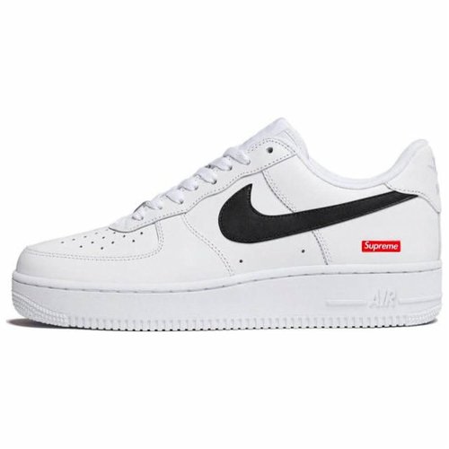 Supreme x Nike Air Force 1 Low 'Box Logo - White Black' - CU9225-102 ...