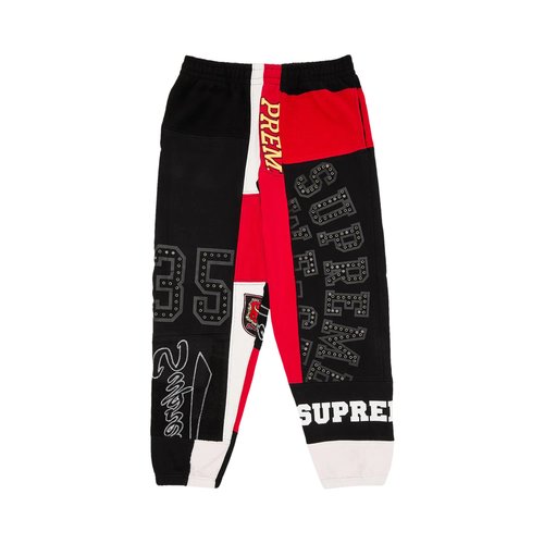Supreme Patchwork Sweatpant 'Black' - SS25P47 BLACK | Solesense