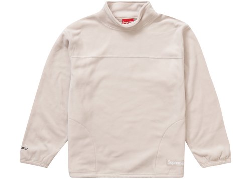 Supreme Polartec Mock Neck Pullover 'Stone' | Solesense