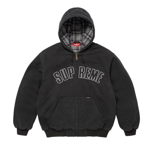 Supreme Reflective Arc Hooded Work Jacket 'Black' - FW25J65 BLACK ...
