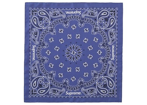 Supreme Silk Bandana 'Blue' | Solesense
