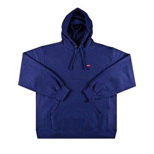 Supreme Small Box Hooded Sweatshirt 'Washed Navy' - SS21SW49 WASHED ...